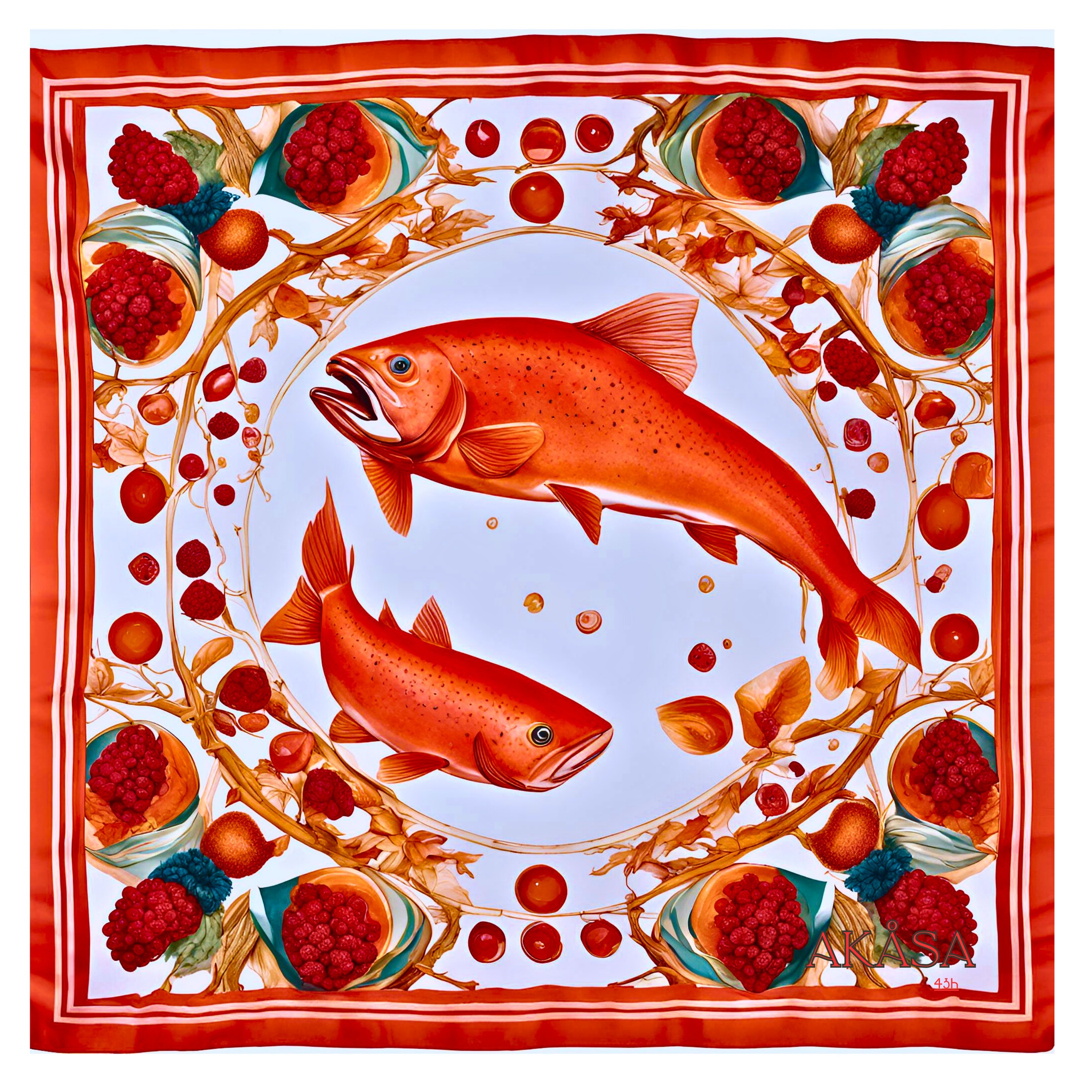🐟 Salmon – The Sacred Current of Willpower – AKÅSA-Biarritz
